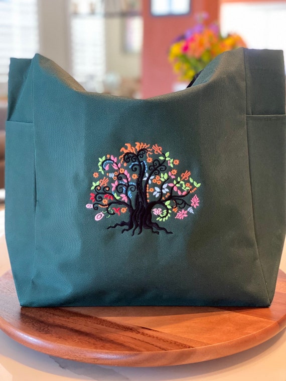 Embroidered With Tree of Life Multi Color Tree of Life Bag - Etsy