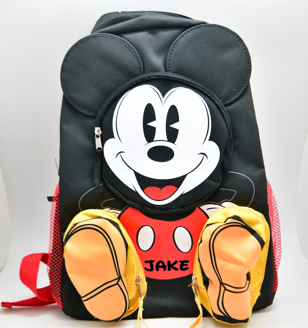 Personalized Mickey Mouse Backpack Cute Custom Mickey Polka Dot Ears ...