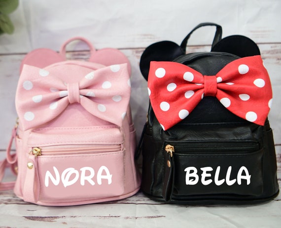 Personalized Minnie Mouse Backpack Cute Custom Headband Polka - Etsy
