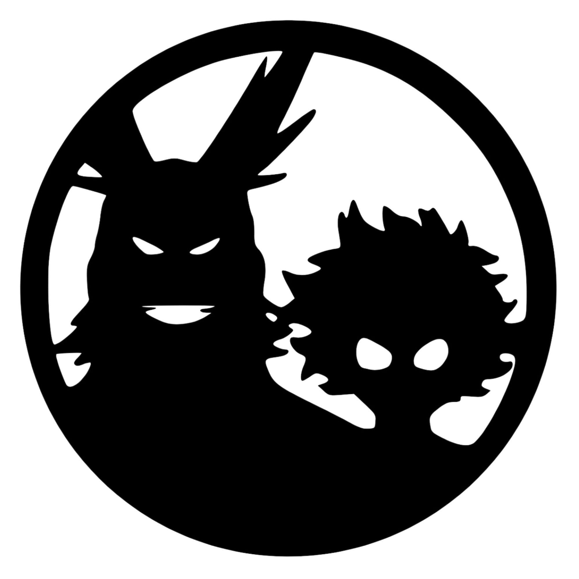 My Hero Academia Svg Png, All Might and Izuku Midoriya Template ...