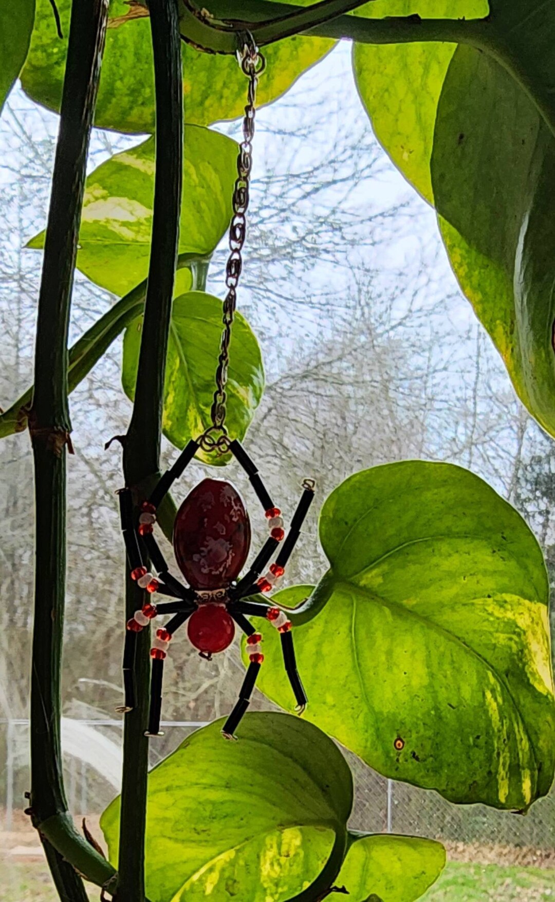 Red and White Blood Spider Dangle - Etsy