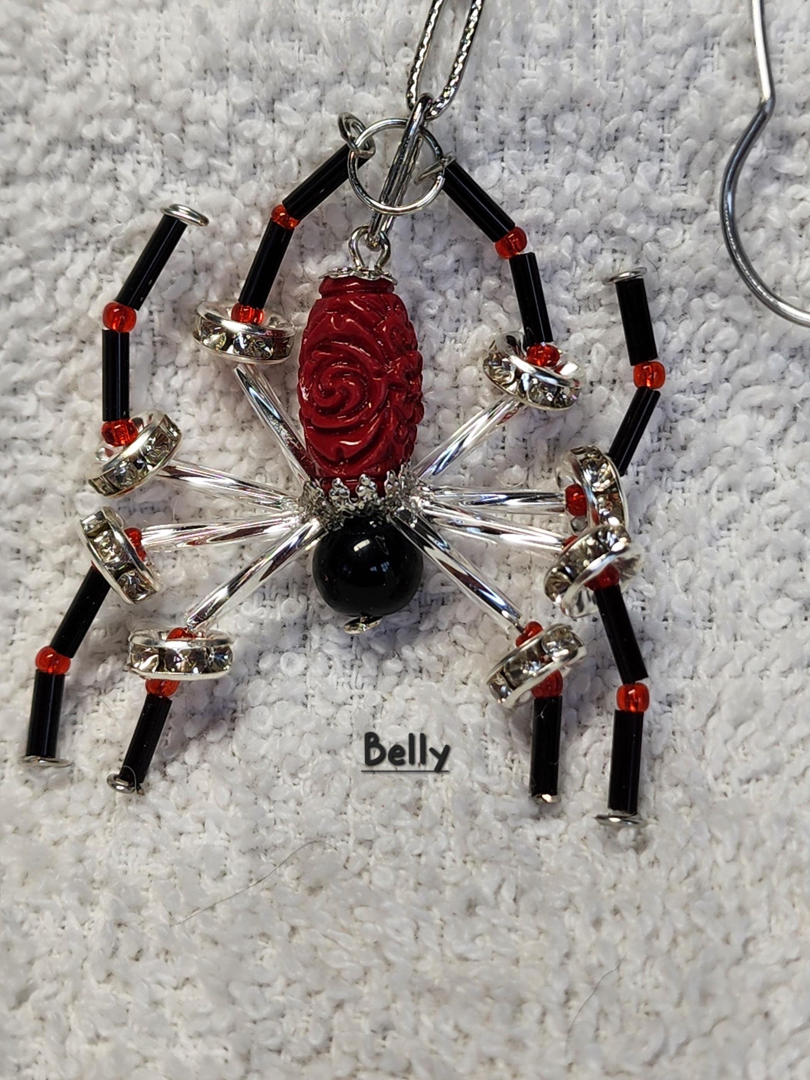Rosette the Beaded Plant Hanging Spider Ornament - Etsy