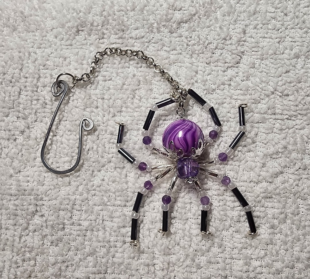 Amethyst Beauty Dangle Plant Spider - Etsy