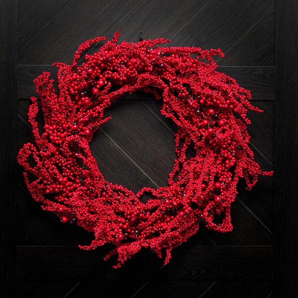 Red Berry Wreath - Etsy