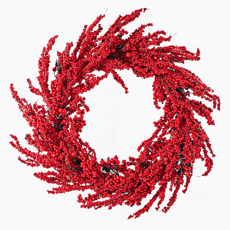 Red Berry Wreath - Etsy