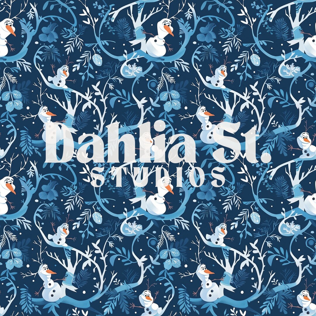 Elsa | Anna | Olaf | Frozen | Magical | Seamless File | Repeating ...