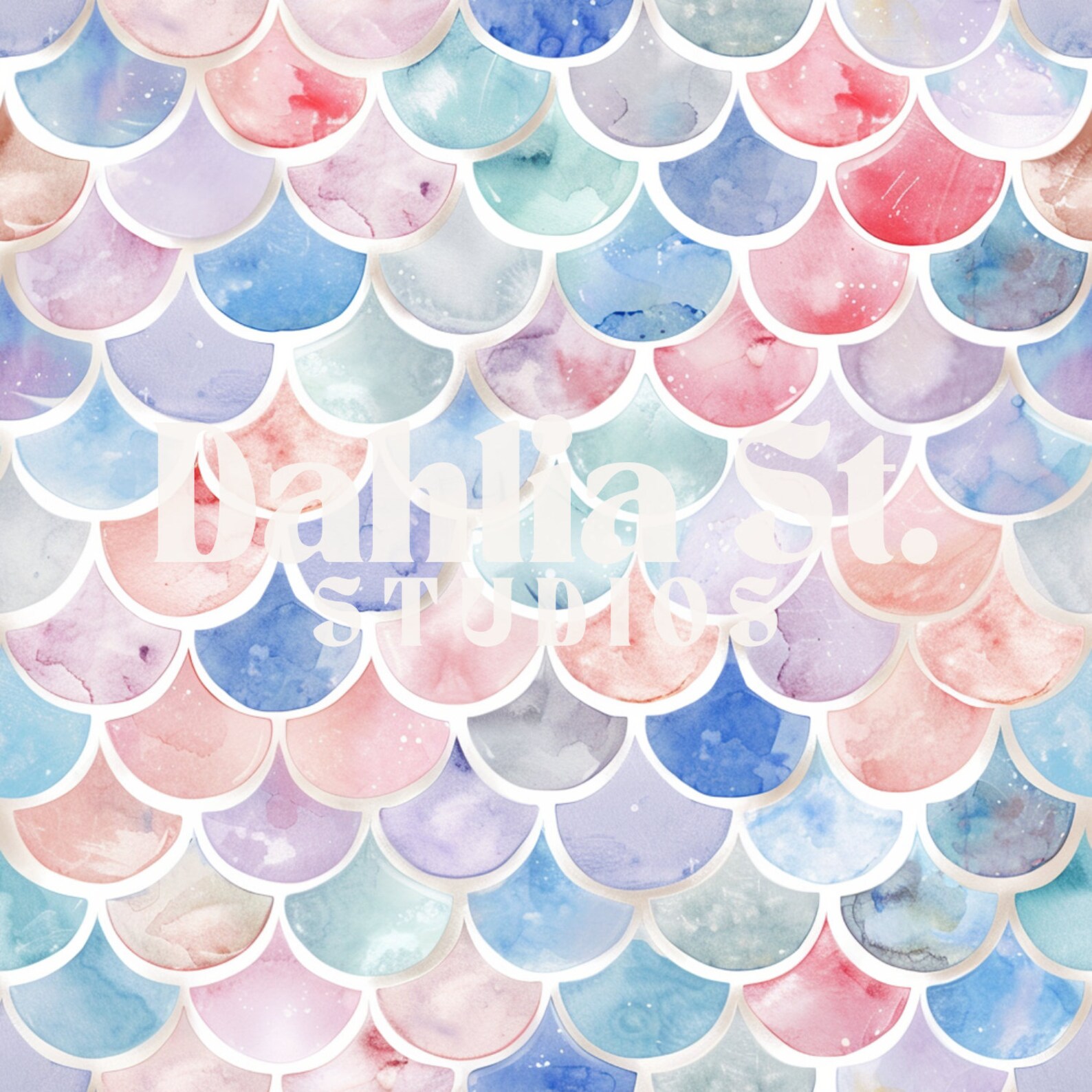 Fish Scales | Mermaid | Pastels | Seamless File | Repeating Pattern ...