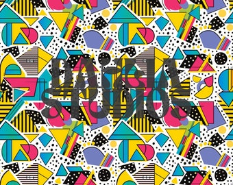 90s | Retro 3 | Seamless File | Repeating Pattern | Digital Print ...