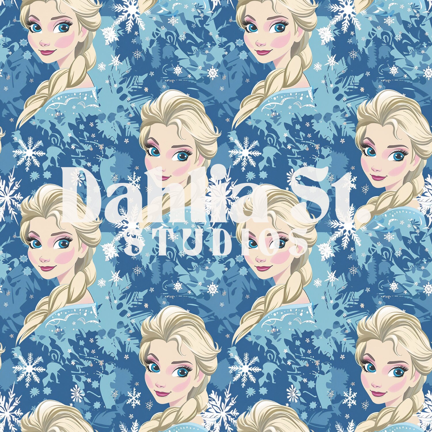 Elsa | Frozen | Magical | Seamless File | Repeating Pattern | Digital ...