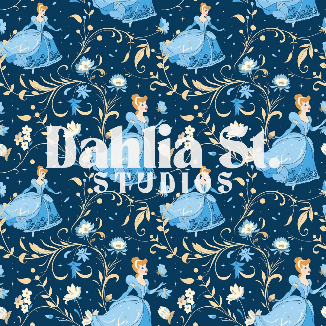 Cinderella | Princess | Magical | Seamless File | Repeating Pattern ...