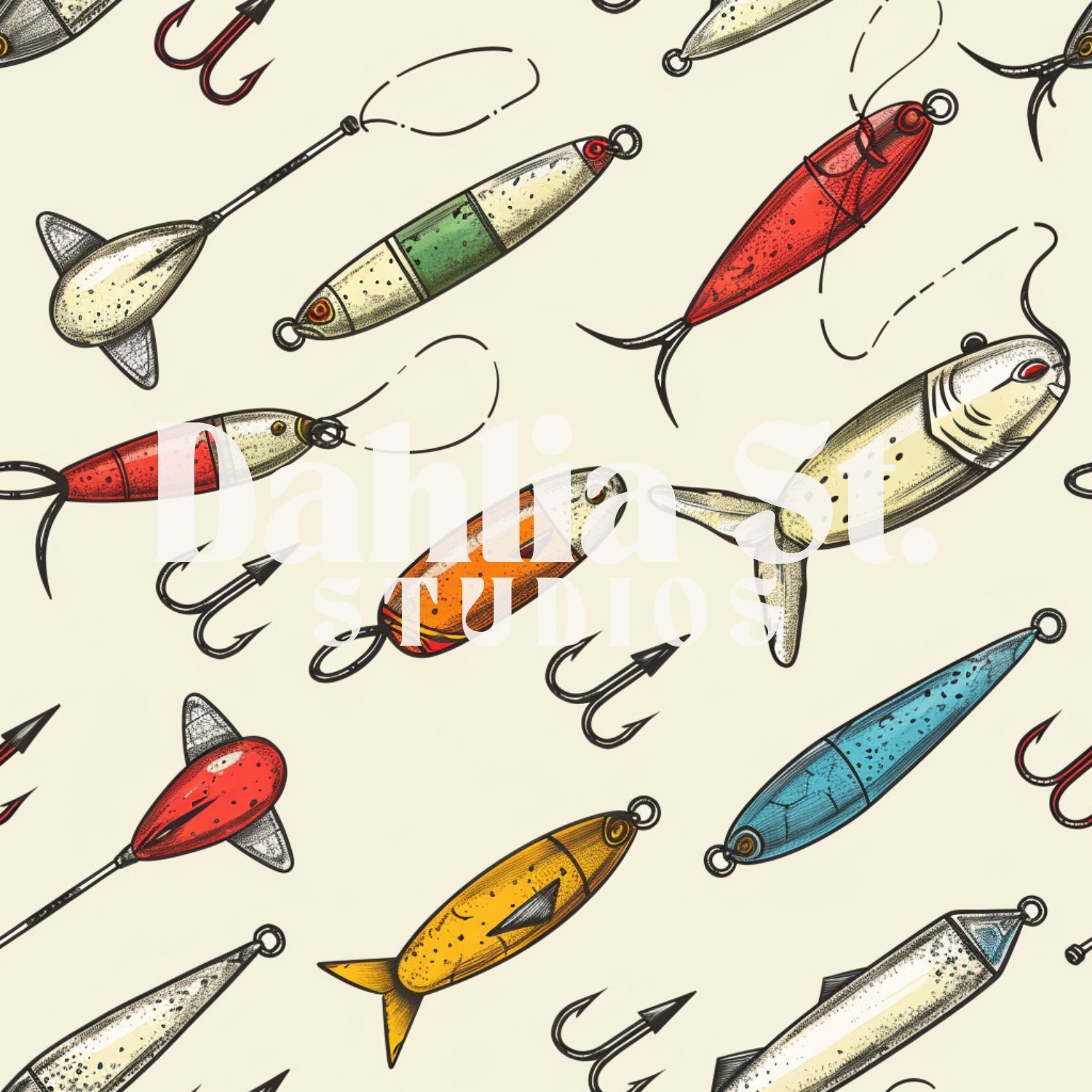 Fishing 3 | Fishing Line & Bait | Outdoors | Nature | Seamless File ...