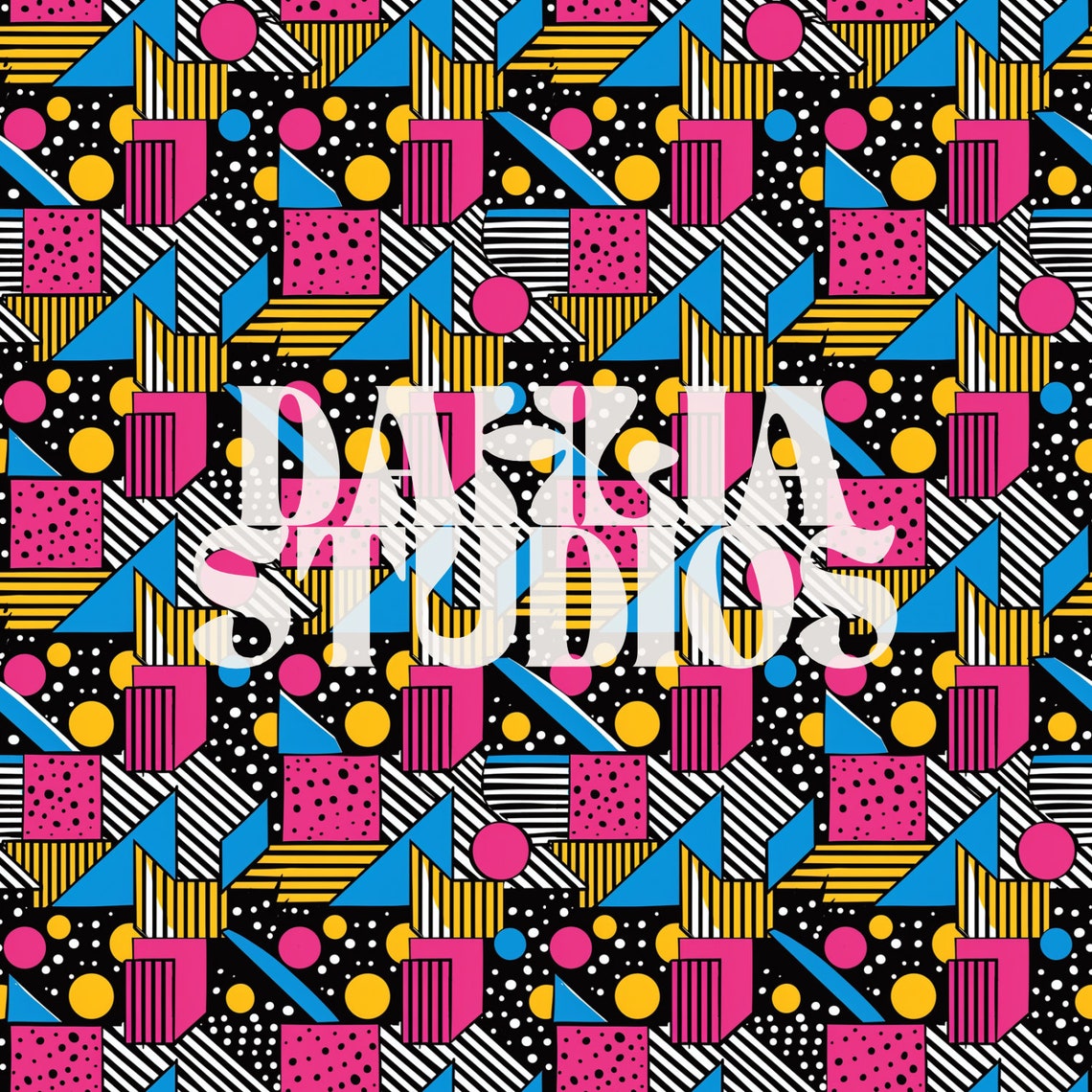 90s | Retro 3 | Seamless File | Repeating Pattern | Digital Print ...