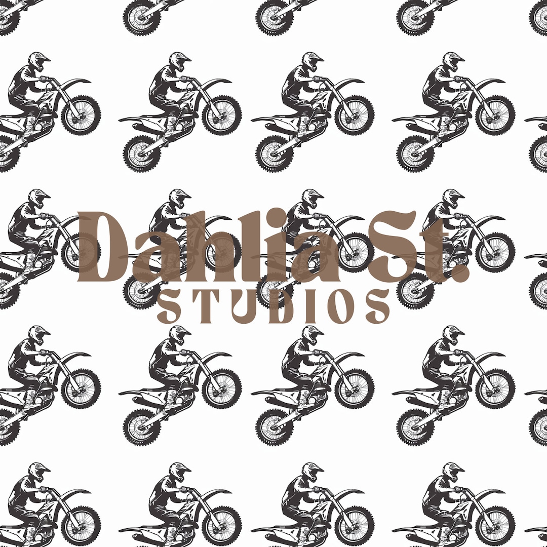 Motor Bike | Bike | Motorcycle | Seamless File | Repeating Pattern ...