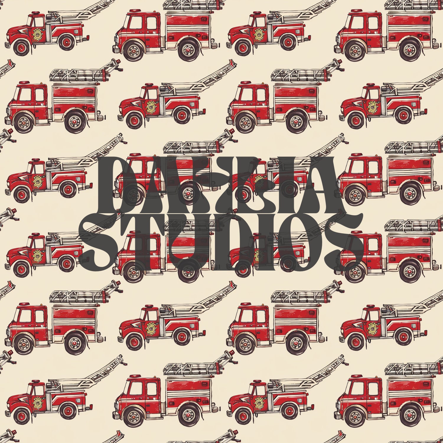 Fire Trucks 2 | Firefighter | Seamless File | Repeating Pattern ...