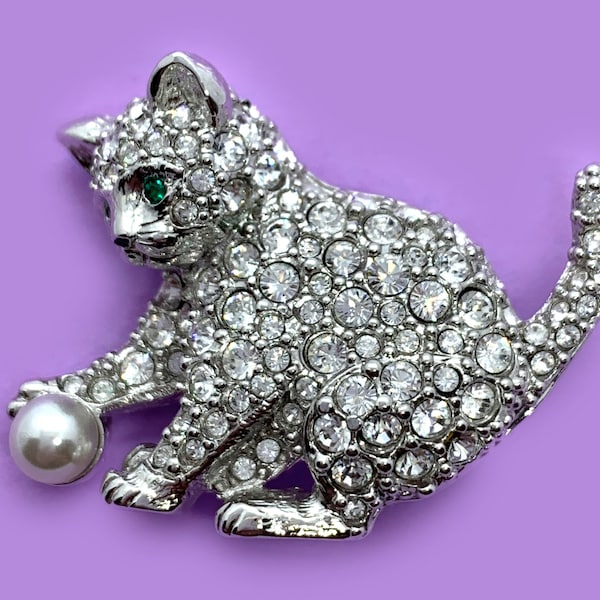 Swarovski Cat - Etsy