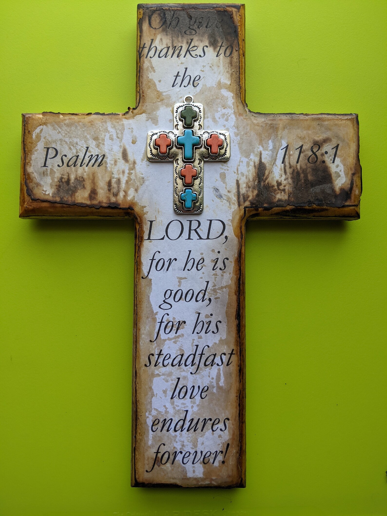 Wooden Cross, With Bible Verse (made to Order With Verse of Your ...