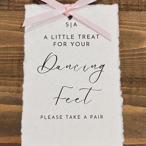 A Little Treat for Your Dancing Feet Tag Card, Sign for Flip Flops ...