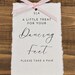 A Little Treat for Your Dancing Feet Tag Card, Sign for Flip Flops ...