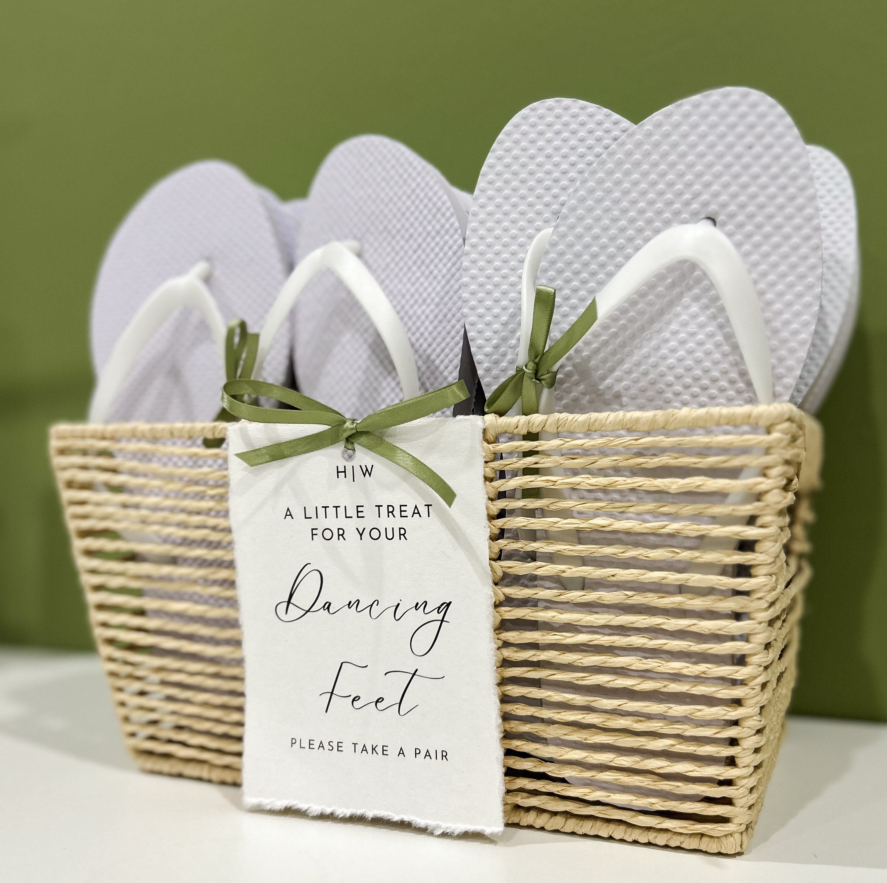 A Little Treat for Your Dancing Feet Tag Card, Sign for Flip Flops ...