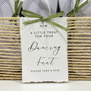 A Little Treat for Your Dancing Feet Tag Card, Sign for Flip Flops ...