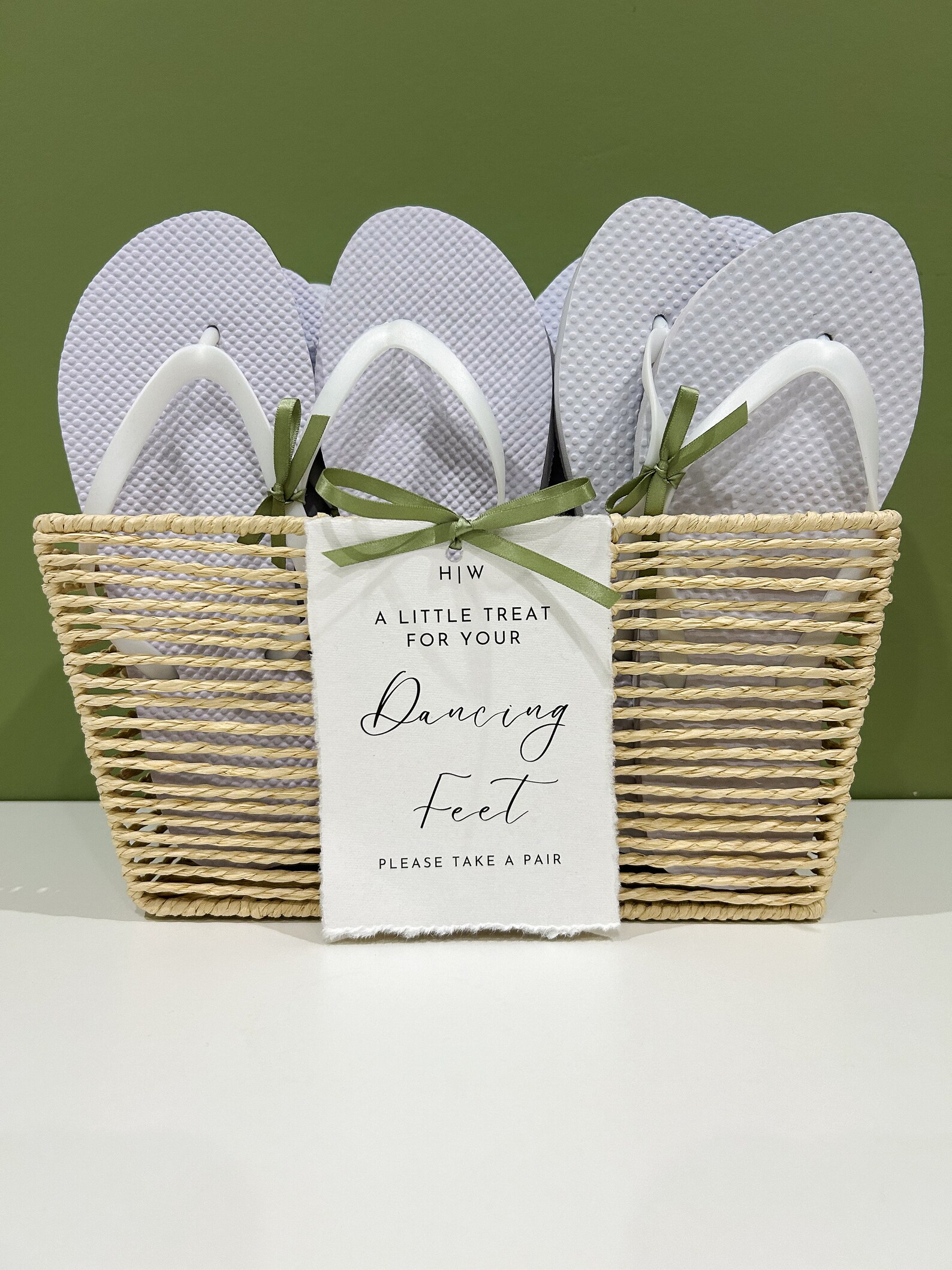 A Little Treat for Your Dancing Feet Tag Card, Sign for Flip Flops ...