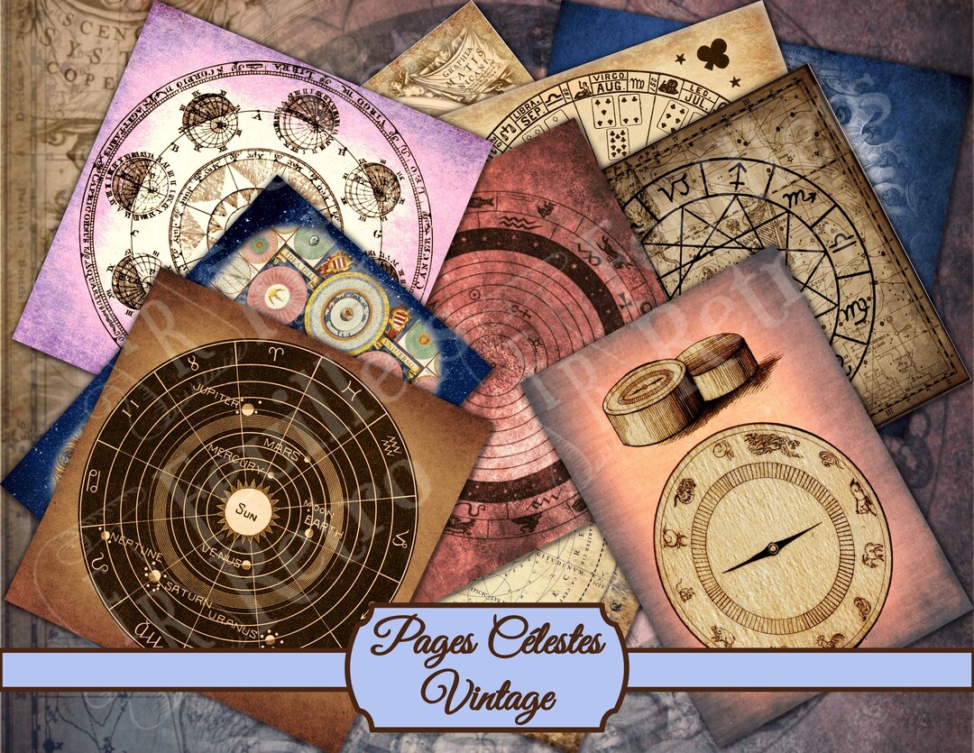 Printable Vintage Astro Digital Kit, Posters and Labels for Junk ...