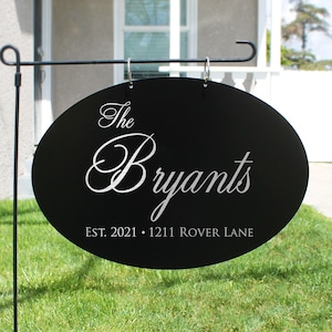 Personalized Garden Flag, Custom Family Yard Sign, Family Name Sign ...