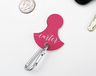 Personalized Shopping Cart Keychain, Custom Buggy Cart Coin Keychain ...