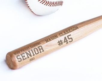 Mini Baseball Bat Laser Engraved Custom Bat Personalized Engraving ...