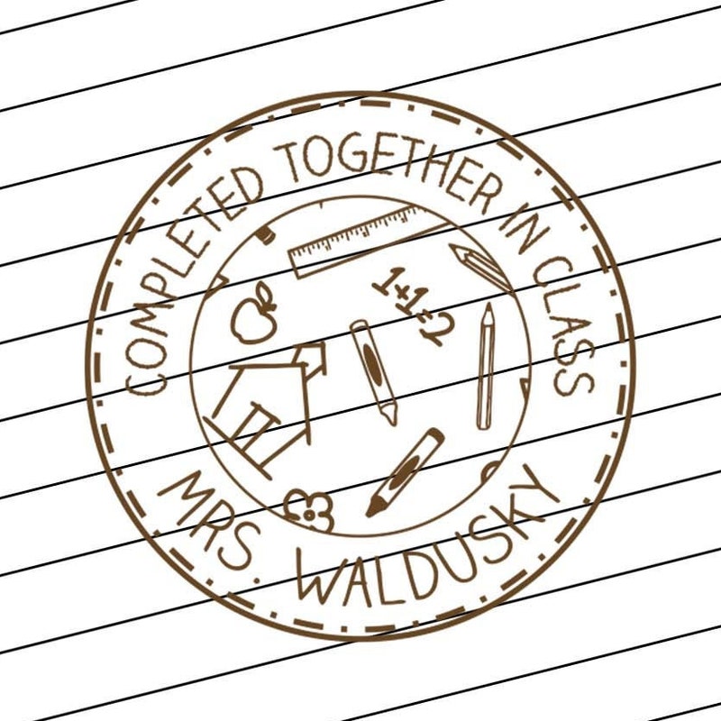 Custom Teacher Stamp - Etsy