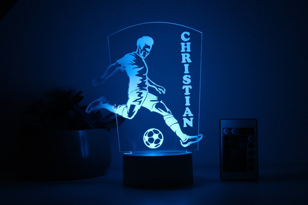Soccer Player, Night Light, Personalized Night Lights Kids, Night ...