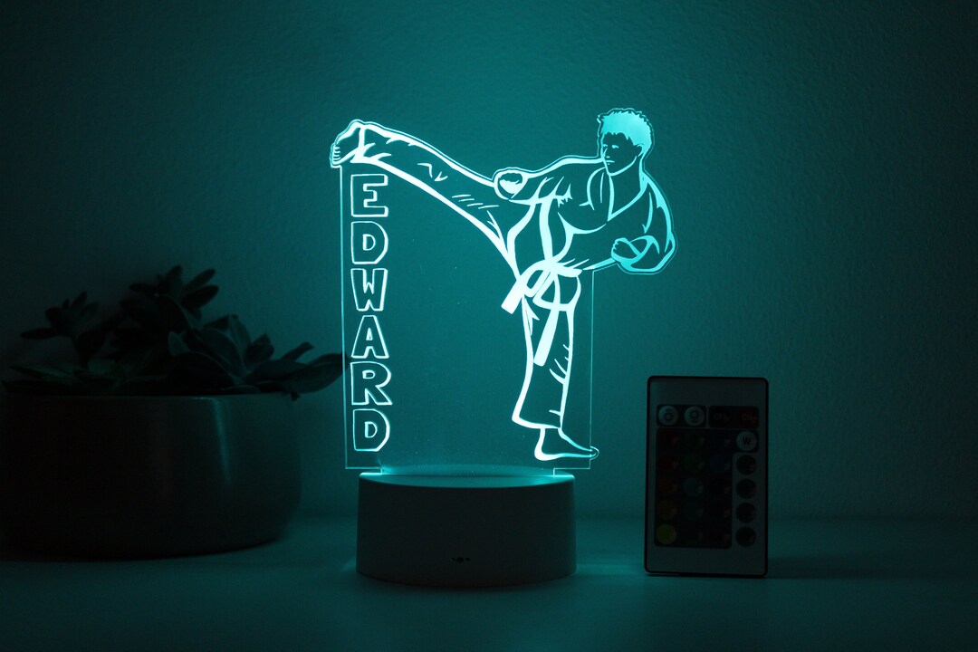 Karate, Night Light, Personalized Night Lights Kids, Night Lights ...