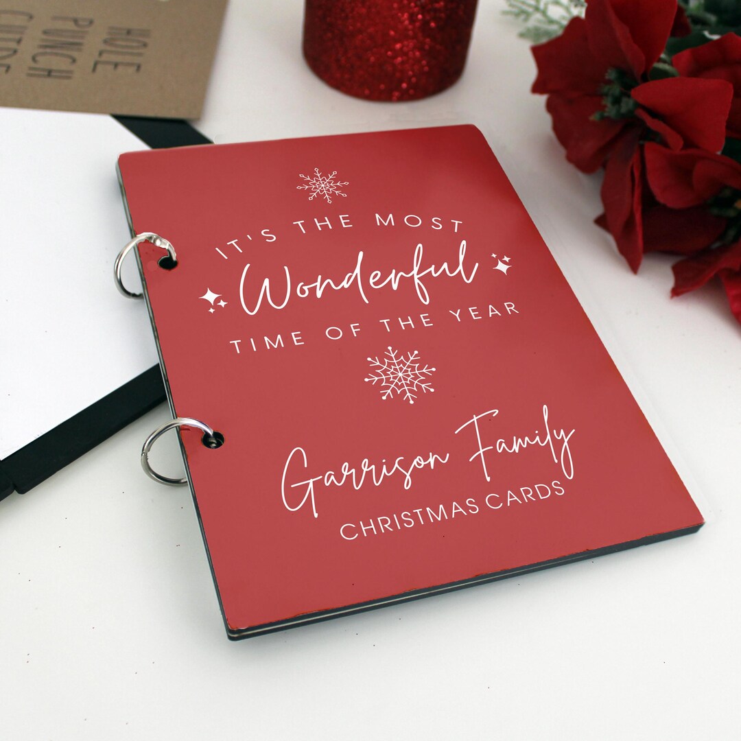 Christmas Card Keeper, Cards of Christmas Past, Personalized Christmas ...