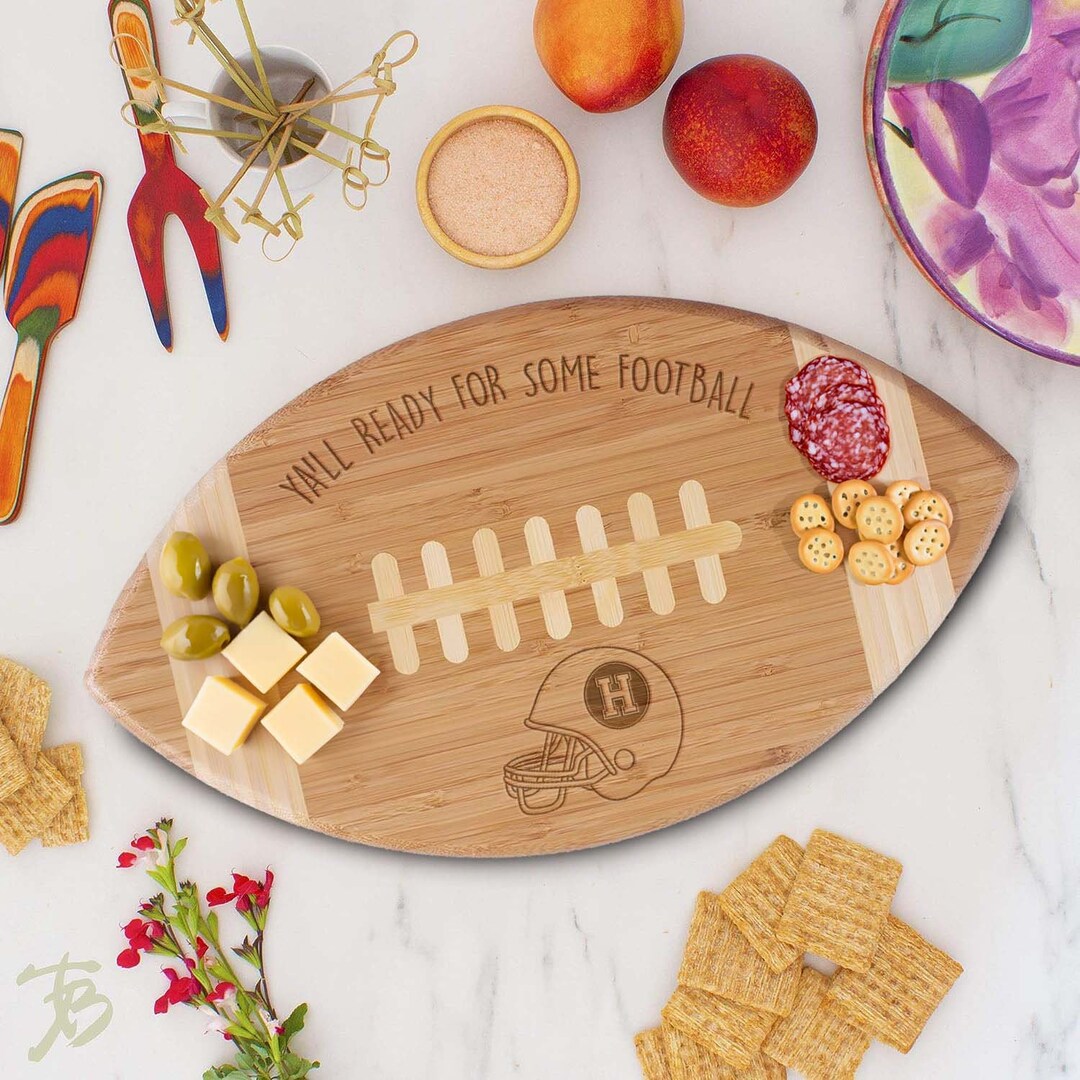Personalized Cutting Board, Football Shaped Cutting Board, Football ...