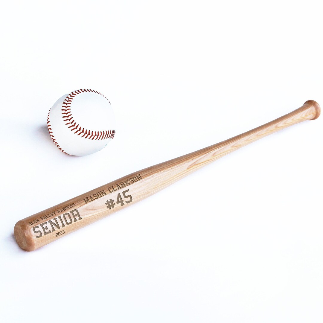 Bulk Baseball Senior Gift 7-24 Mini Bats, Personalized, Baseball Senior ...