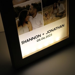 Night Light Photo Frame With Warm Light, USB Powered, Home Decor for ...