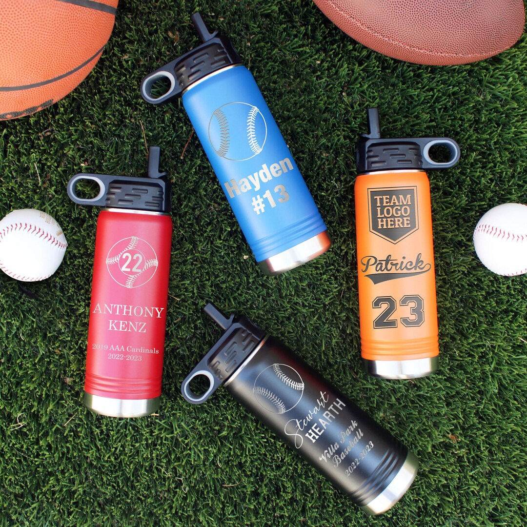 Baseball Team Water Bottles, Team Metal Water Bottles Gift, Baseball ...