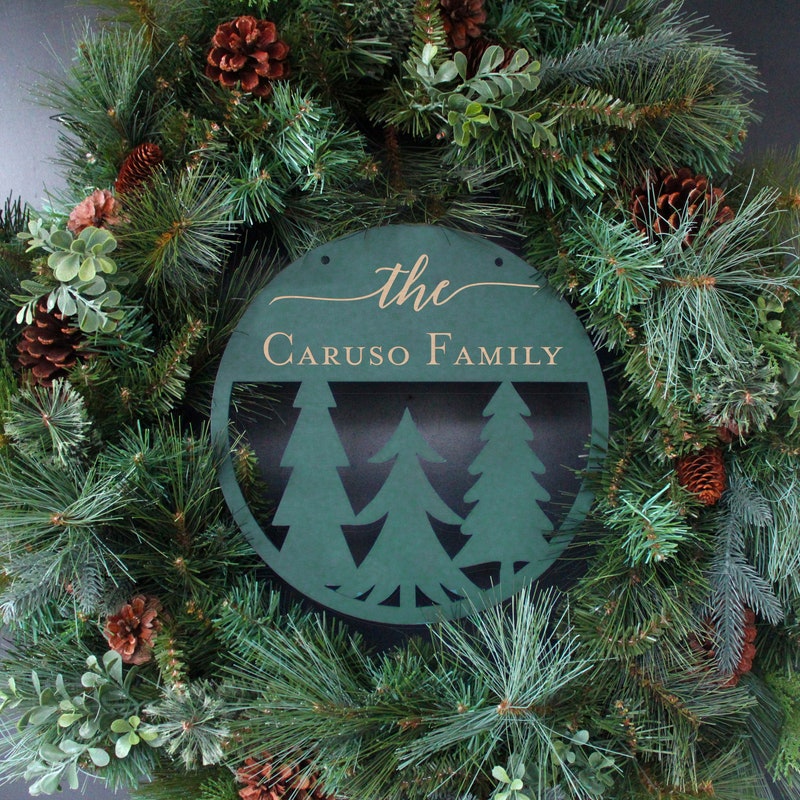 Christmas Wreaths Signs - Etsy