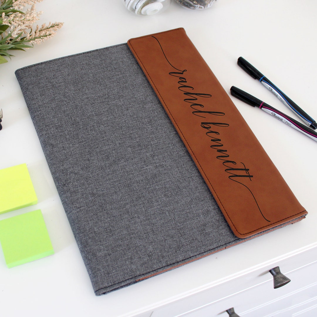 Personalized Leather Notepad Custom Engraved Leather Notepad Notepad ...