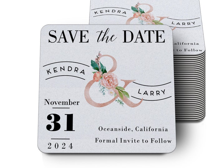Personalized Magnet for Wedding Save the Date Magnet Invitation Acrylic ...