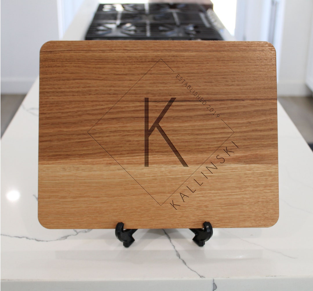 Monogram Initial Cutting Board, Personalized Cutting Board ...