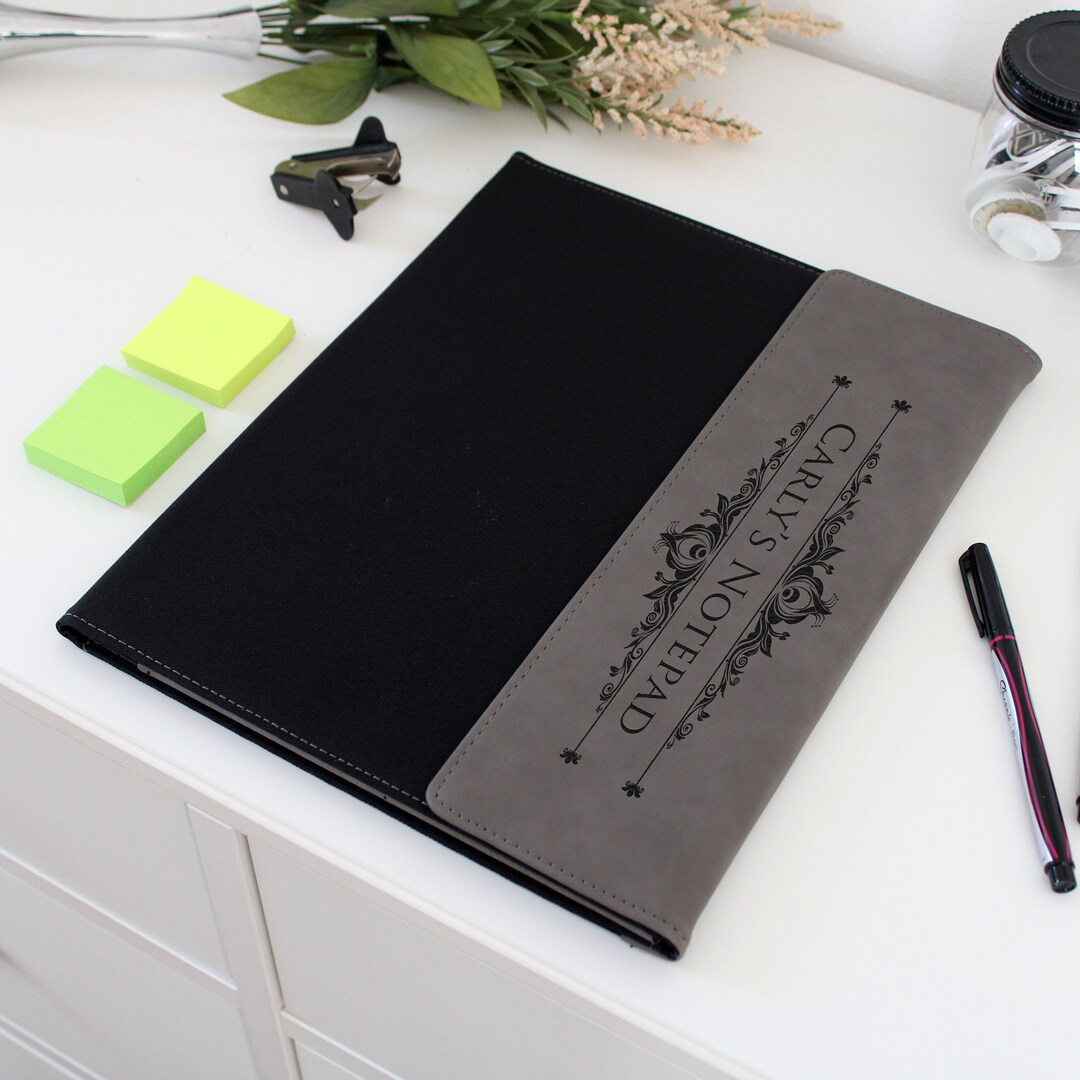 Personalized Leather Notepad Custom Engraved Leather Notepad Notepad ...