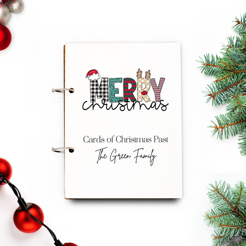 Christmas Card Keeper, Cards of Christmas Past, Personalized Christmas ...