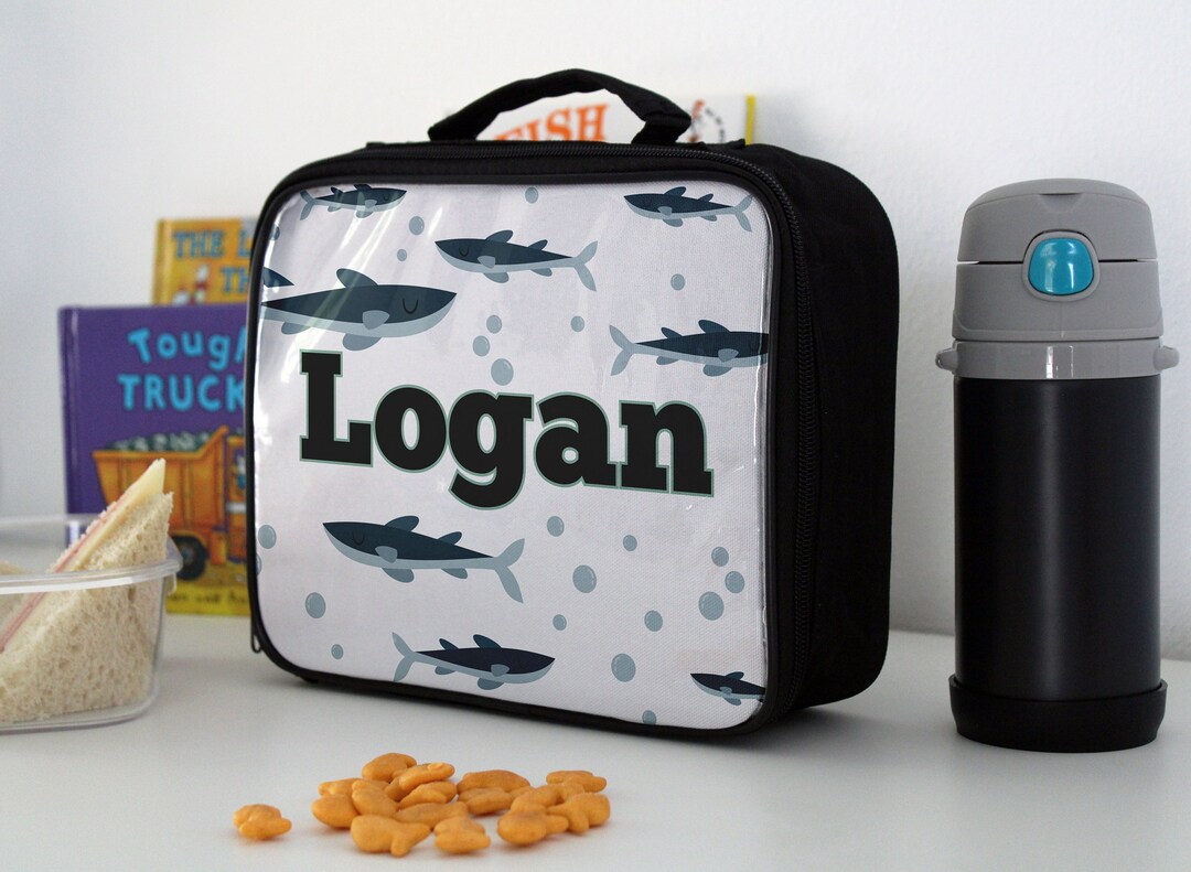 Shark Personalized Kids Lunch Box Lunch Box With Kid's Name Custom ...