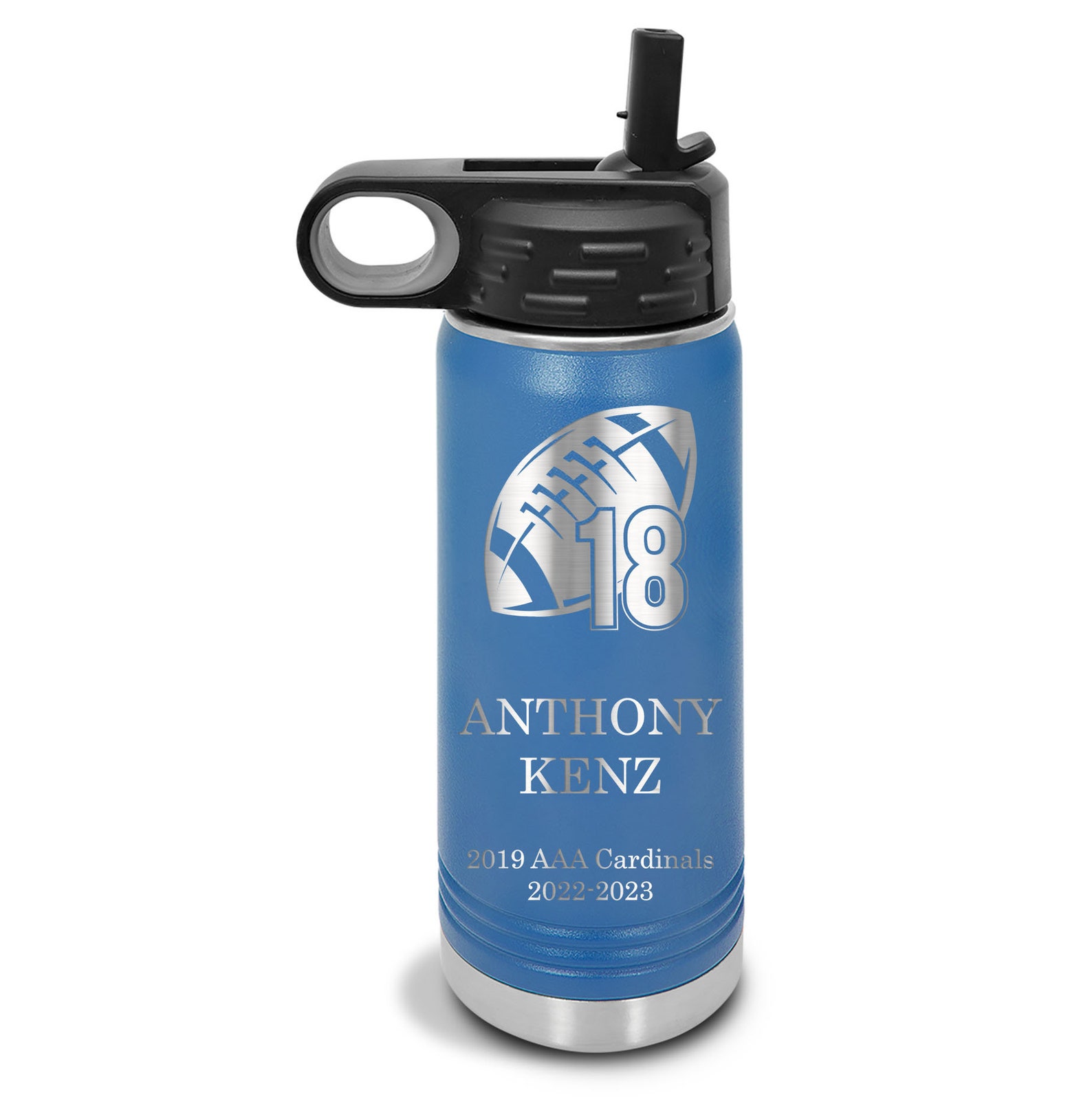 Football Team Water Bottles Team Metal Water Bottles Gift - Etsy