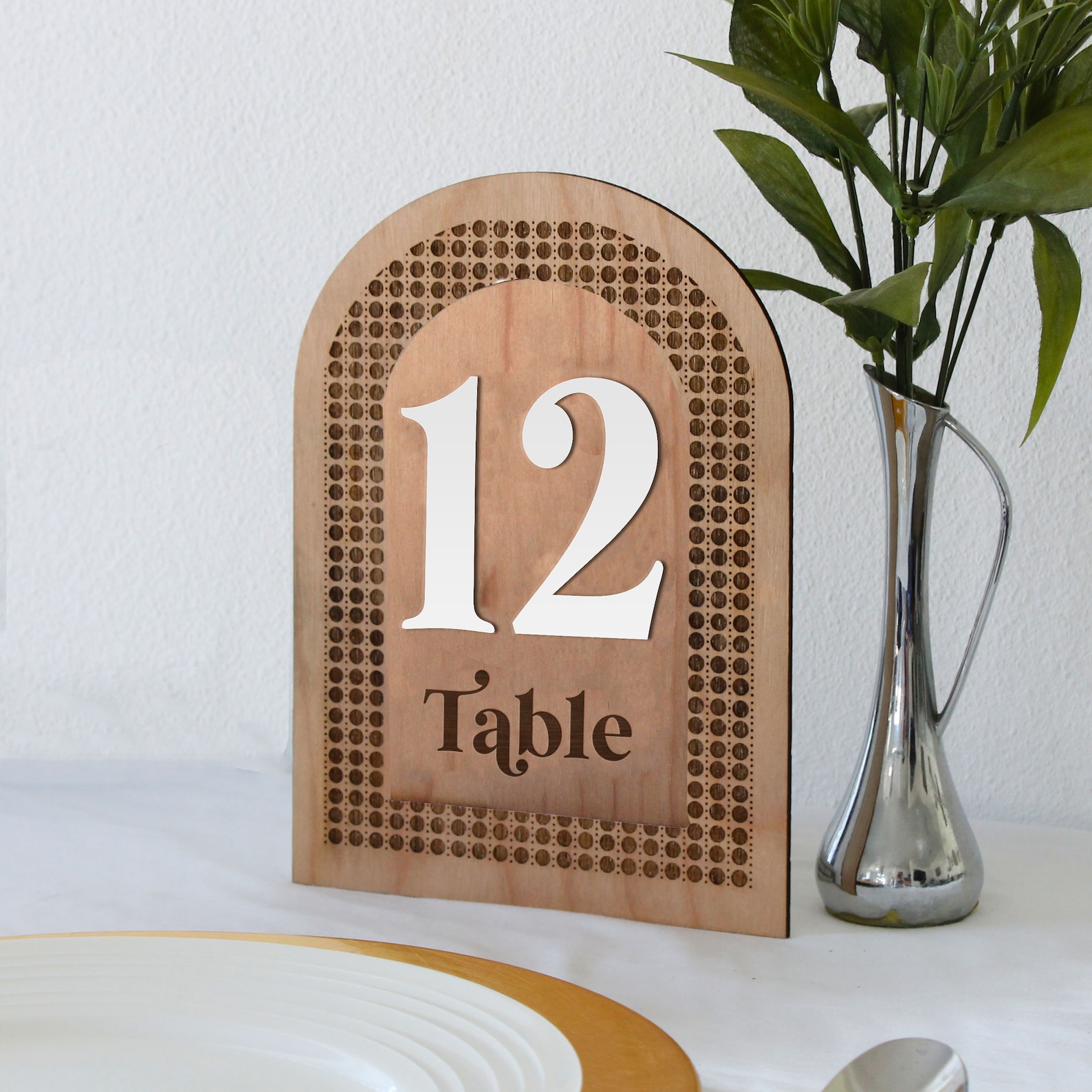 Wood Boho Table Number Boho Wedding Rustic Wedding Decor - Etsy