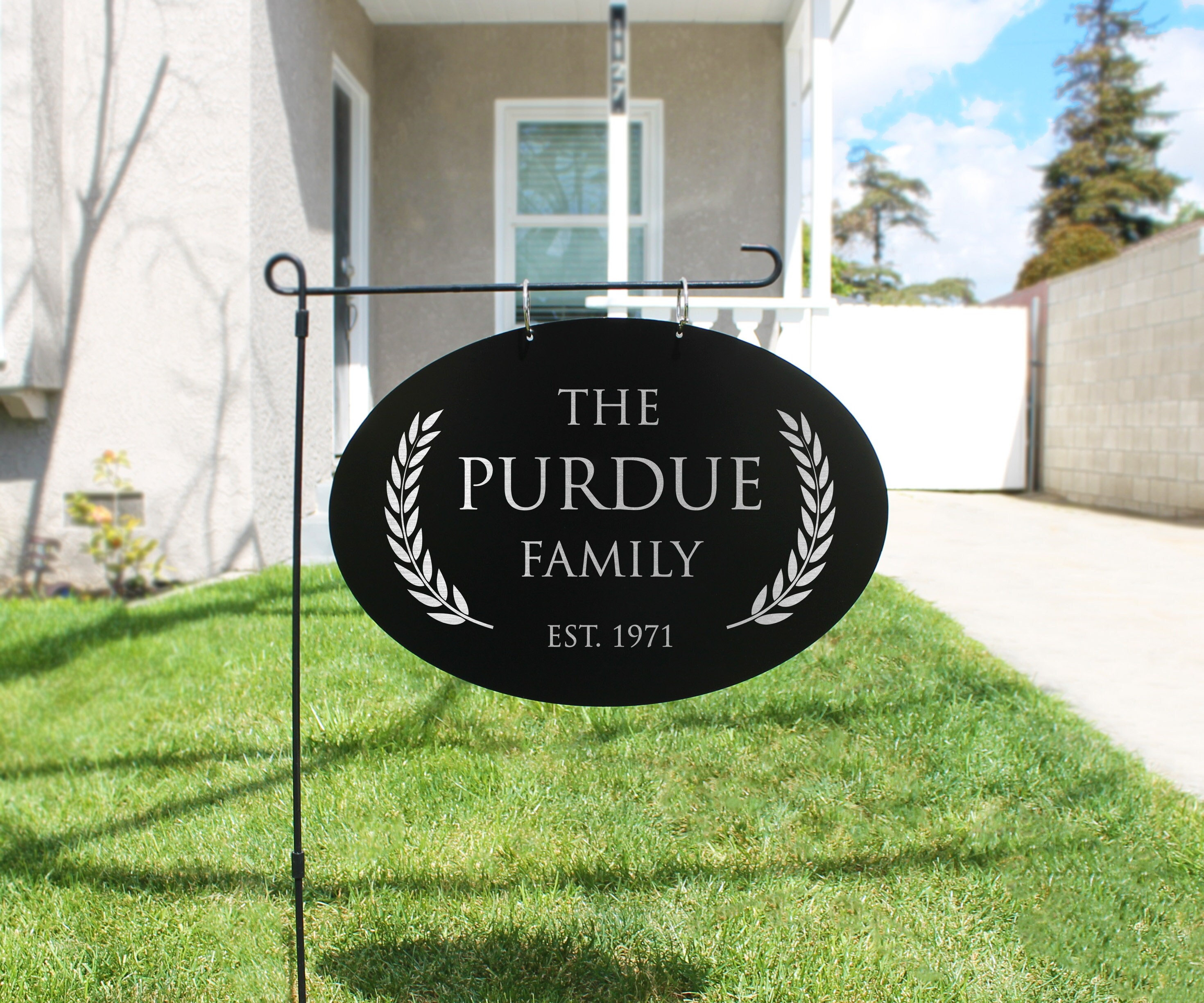 Personalized Garden Flag Custom Family Yard Sign Family Name - Etsy