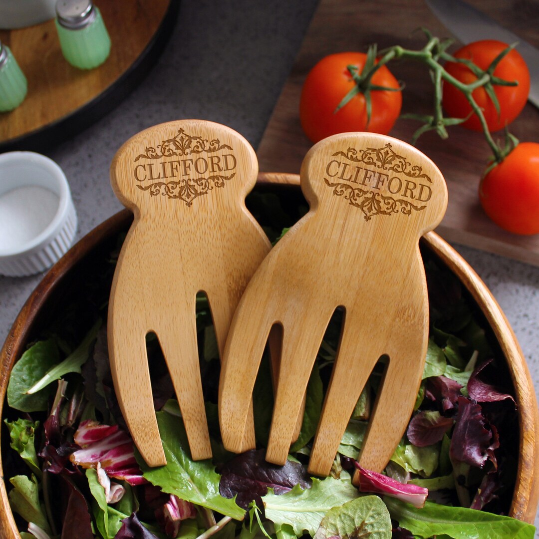 Personalized Salad Hands, Custom Engraved Salad Hands, Personalized ...