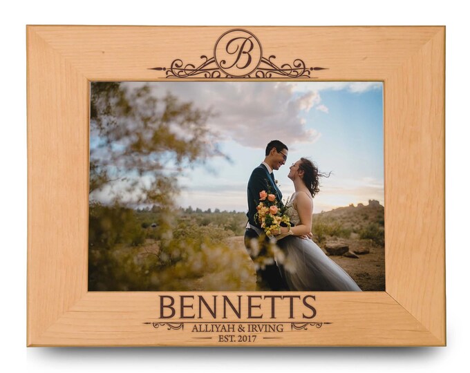 Personalized Picture Frames 5x7, Picture Frames 4X6, Wooden Picture ...