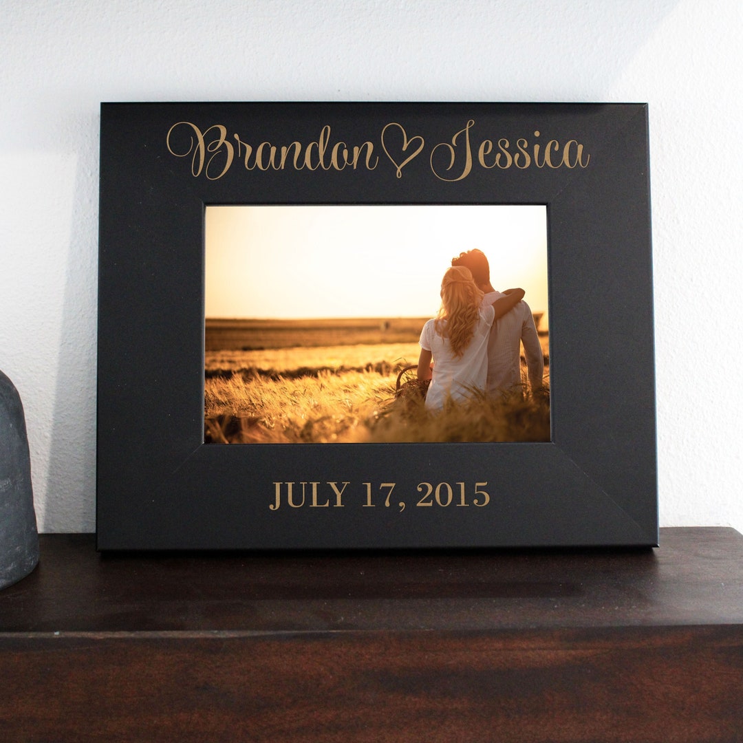 5 X 7 Personalized Picture Frame, Personalized Photo Frame, Wedding ...